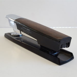 Vintage 1962 Swingline 333 Stapler: Space Age Faux Woodgrain, Coin-o ...