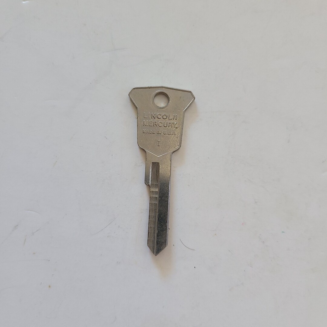 Vintage Late 1950's Lincoln Mercury Uncut Key Ignition or Door Key Ford ...