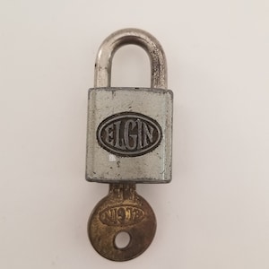 Vintage Elgin Padlock With Key: 1940s Sears Roebuck Lock - Etsy