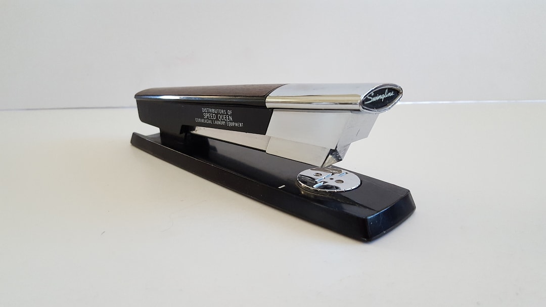 Vintage 1962 Swingline 333 Stapler: Space Age Faux Woodgrain, Coin-o ...