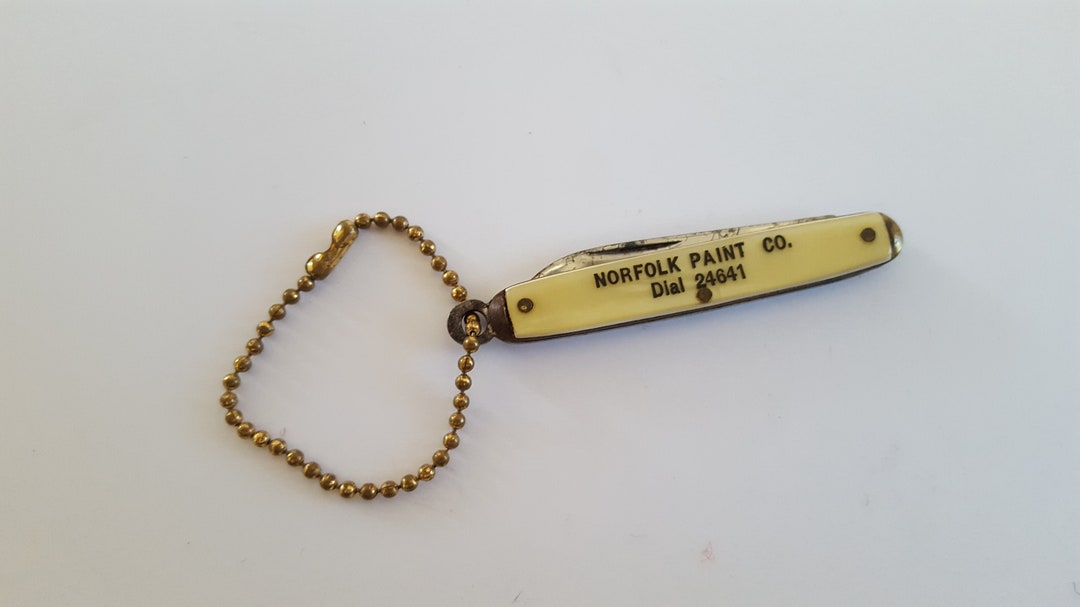 Vintage Circa 1960's Advertising Keychain Knife Norfolk Paint Co ...