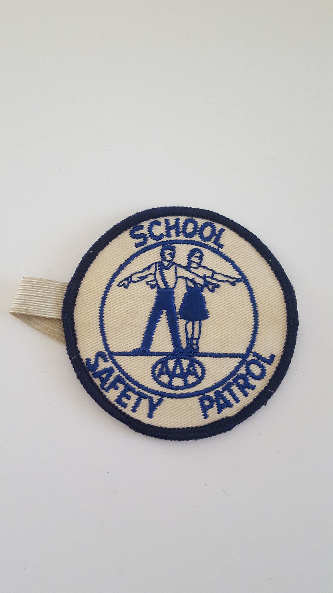 Vintage Late 1950's AAA School Safety Patrol Embroidered Arm Badge ...