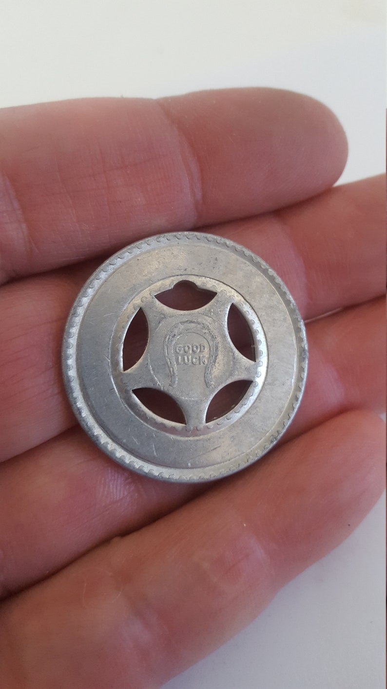 Antique Circa 1910's Aluminum good Luck Token | Etsy
