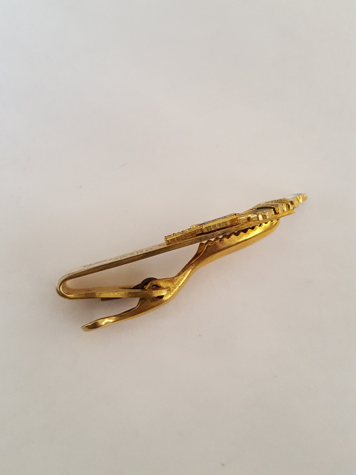 Vintage Jaycee Award blue crown Spark plug tie clip gold | Etsy