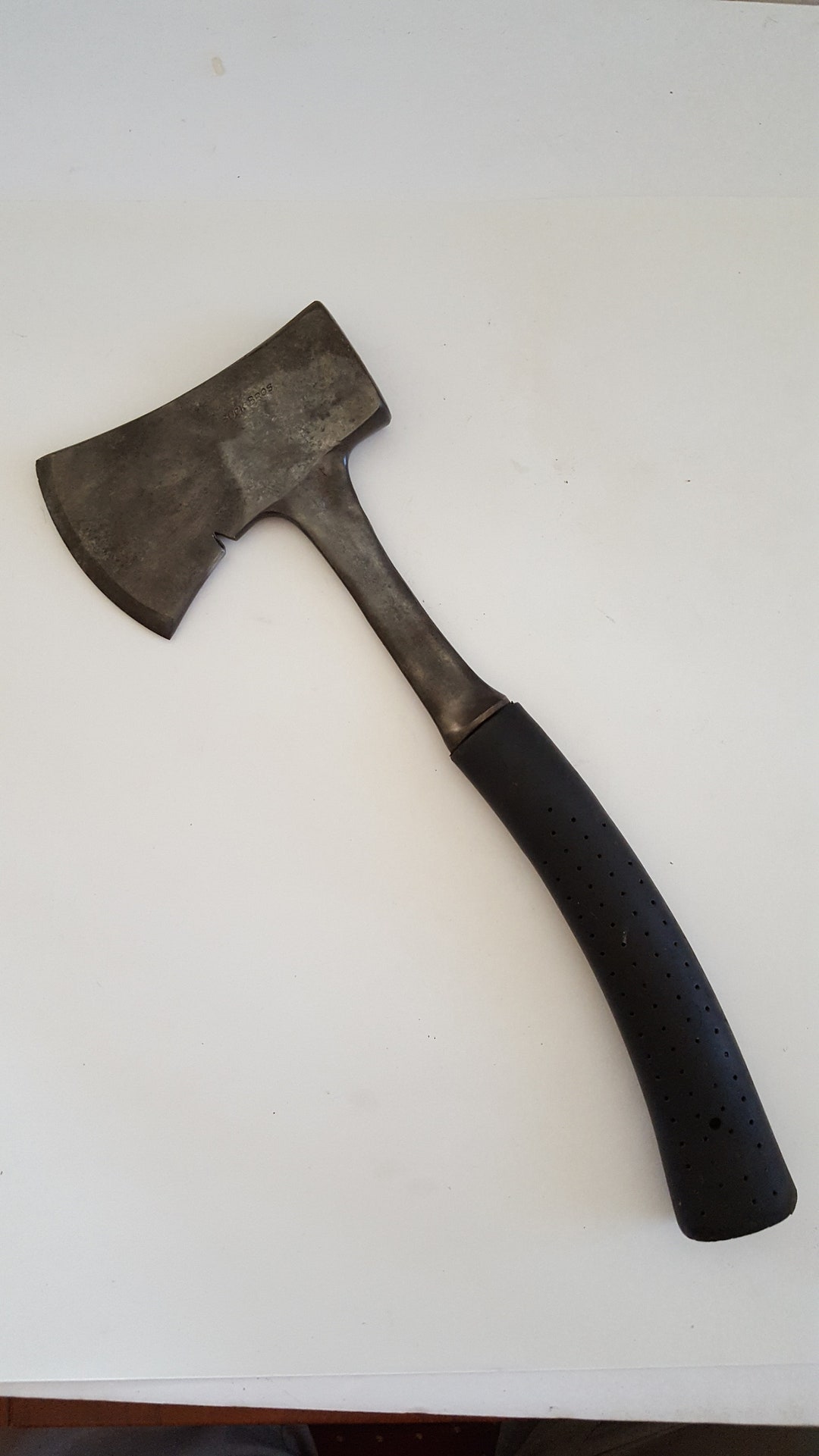 Vintage 1960's Buck Bros. Camping Hatchet, Rubber Ergonomic Shockproof ...