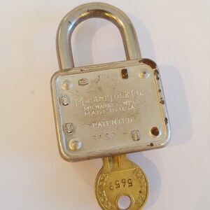 Vintage Master Lock No.77 Padlock, Includes Key Nice Condition. Lion ...