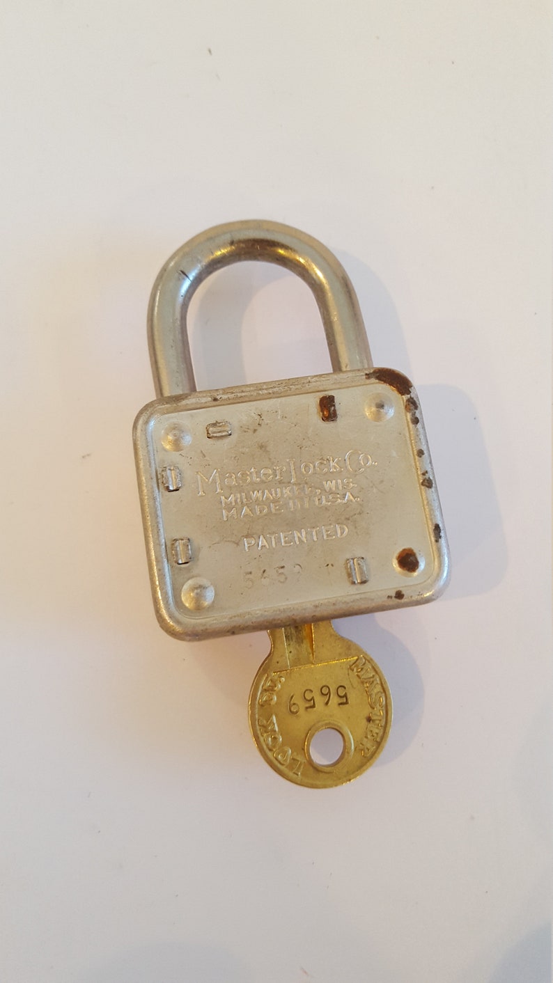 Vintage Master Lock No.77 Padlock Includes Key Nice - Etsy