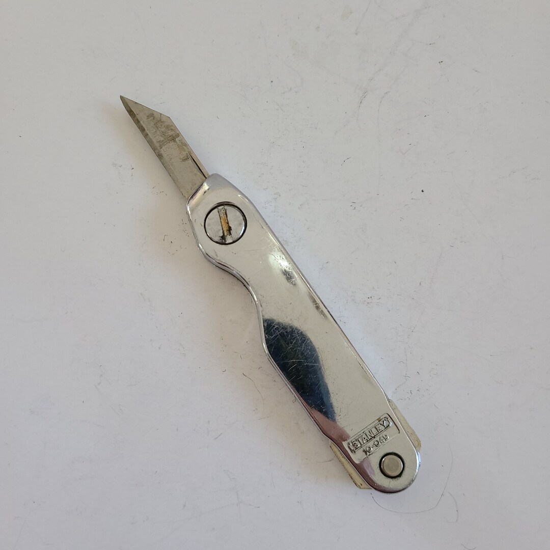 Vintage Circa 1990's Used Stanley Tools No.10-049 Utility Folding Pocket Knife, Takes 11-040 ...