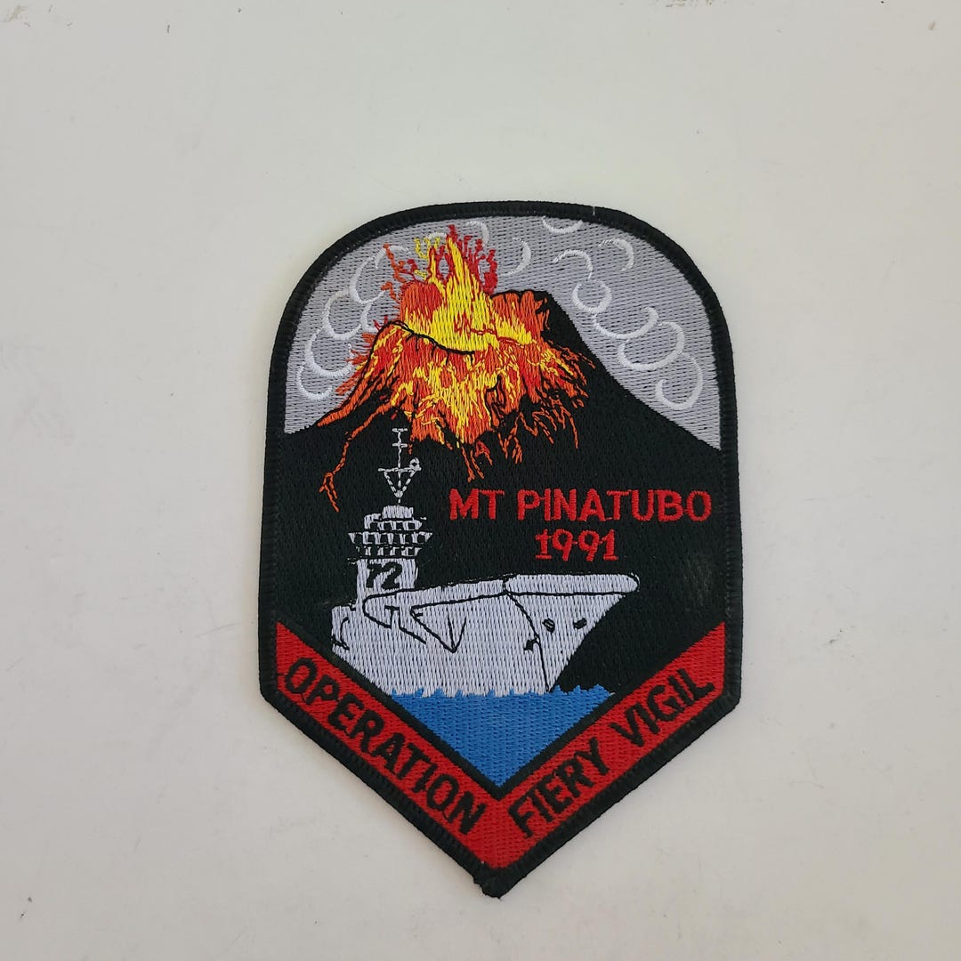 Vintage 1991 US Navy Patch for Operation Fiery Vigil Was the Evacuation ...