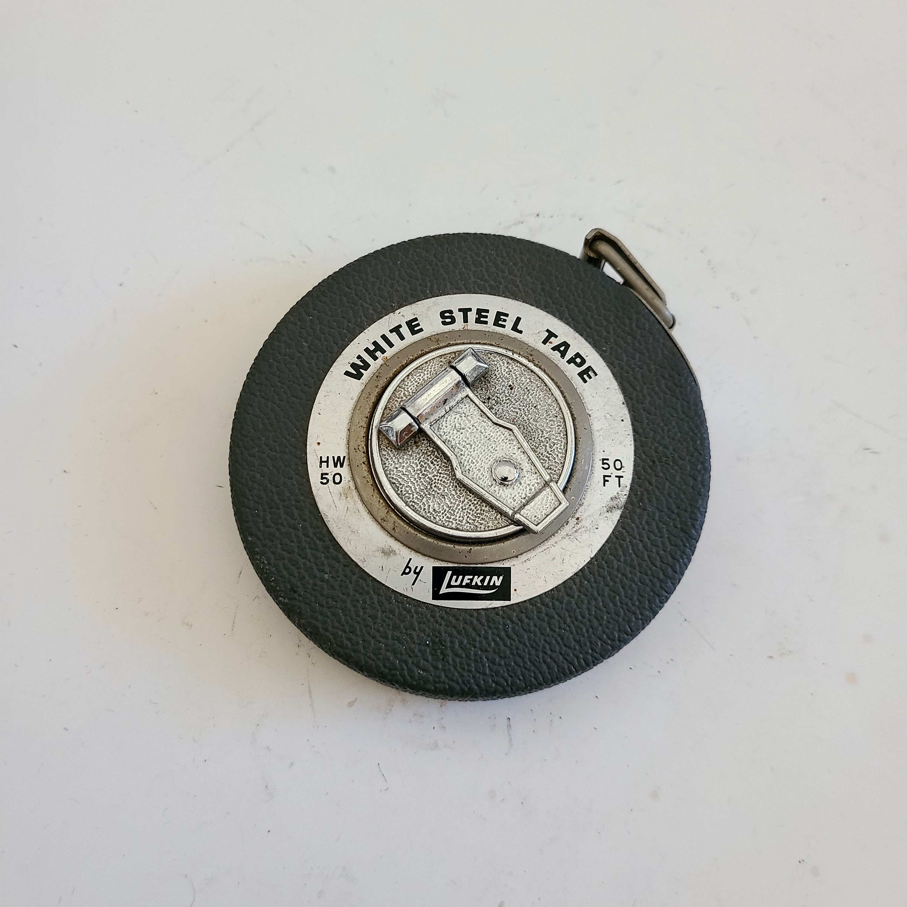 Vintage 1960 s Lufkin Rule Co. White Steel Rule HW50 50 Ft Engineers Rule Gray Leather Case Clean Etsy