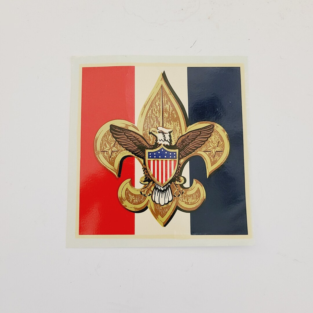 Vintage Circa 1960's Boy Scouts of America Window Decal, Wet Transfer ...