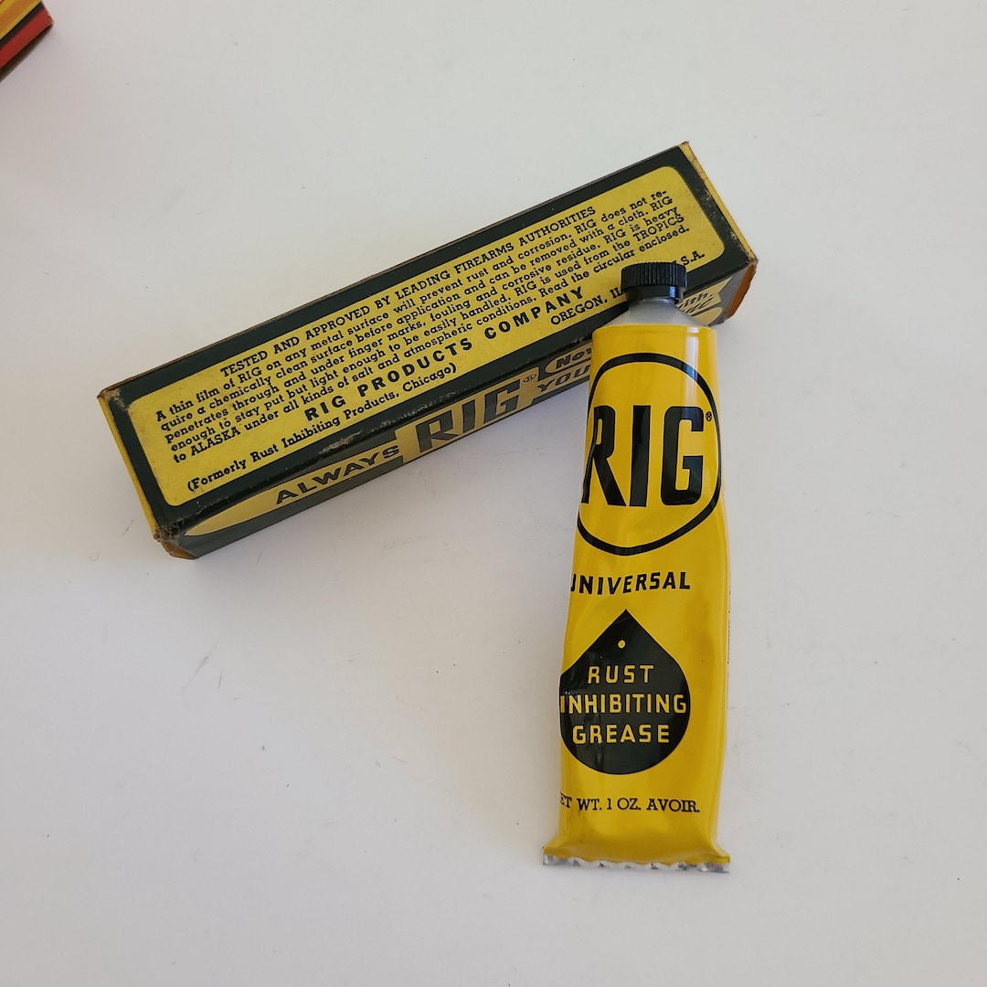 Vintage Circa 1960's Boxed Tube of Rig Universal Rust Inhibiting Gun ...