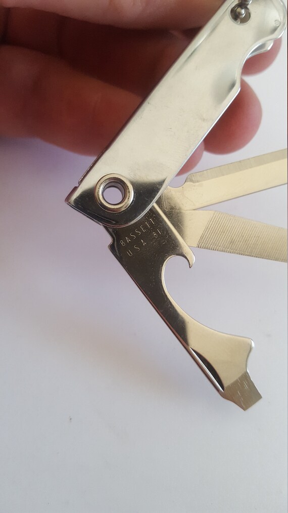 Advertisements Collectibles 1950's nail file money clip Vintage Chrome ...