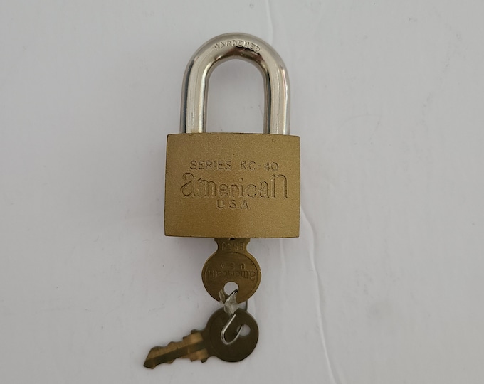 Vintage Junkunc Bros American Locks Series 30, Chicago Solid Padlock ...