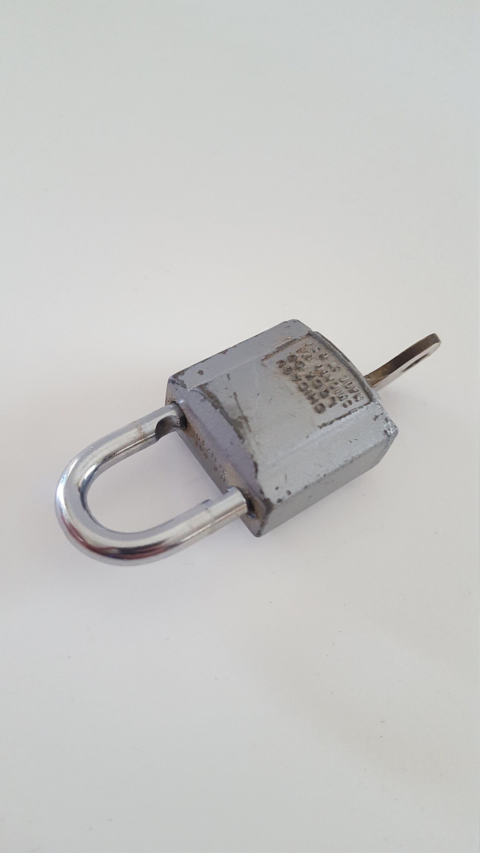 Vintage 1960's Chicago Lock Co. Padlock One Key Original | Etsy