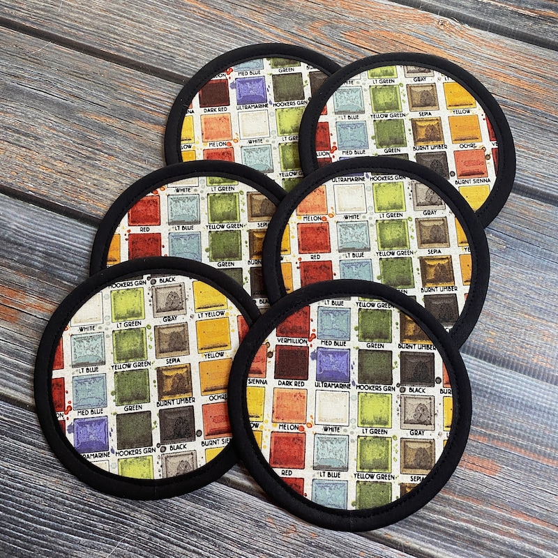 Fabric Coasters - Etsy