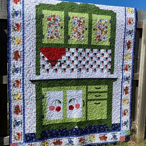 Kitchenette Pattern | Pieced Quilt | Applique - Etsy