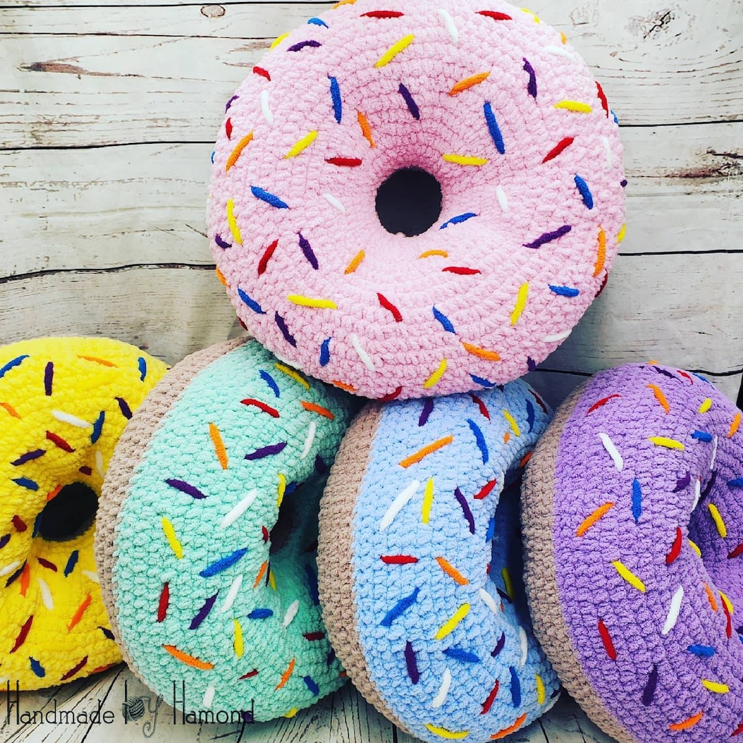 Donut Pillow, Plush Donut, Stuffed Toy Donut - Etsy