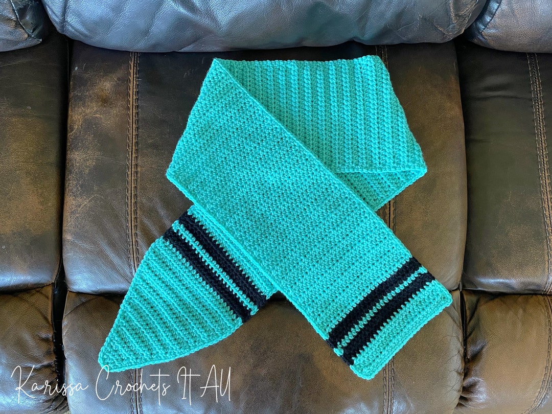 Crochet Crayon Scarf Pattern DIY Crochet Scarf, Teacher Gift, Handmade ...