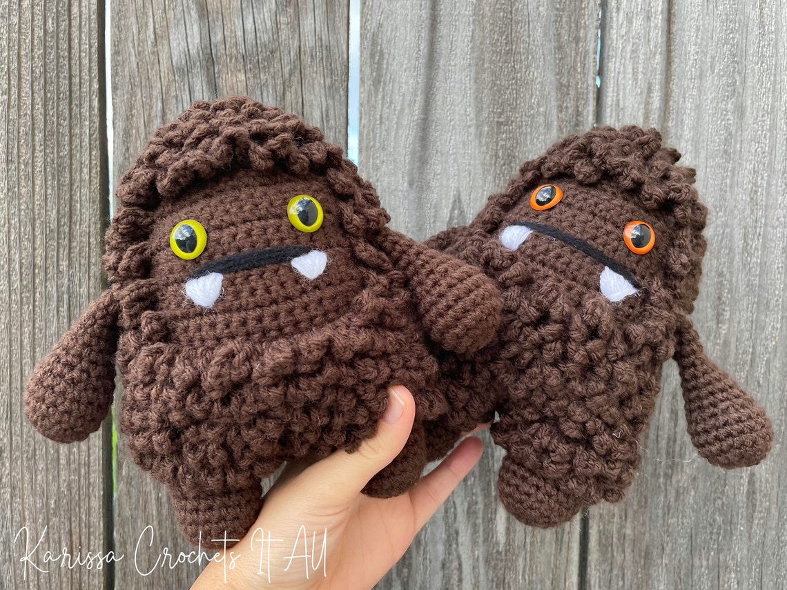 Shaggy Sasquatch Crochet Pattern Bigfoot Amigurumi Monster - Etsy