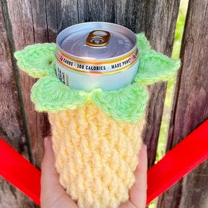Crochet Slim Can Koozie Pattern | Slim Can Cooler Cozy, DIY Handmade ...