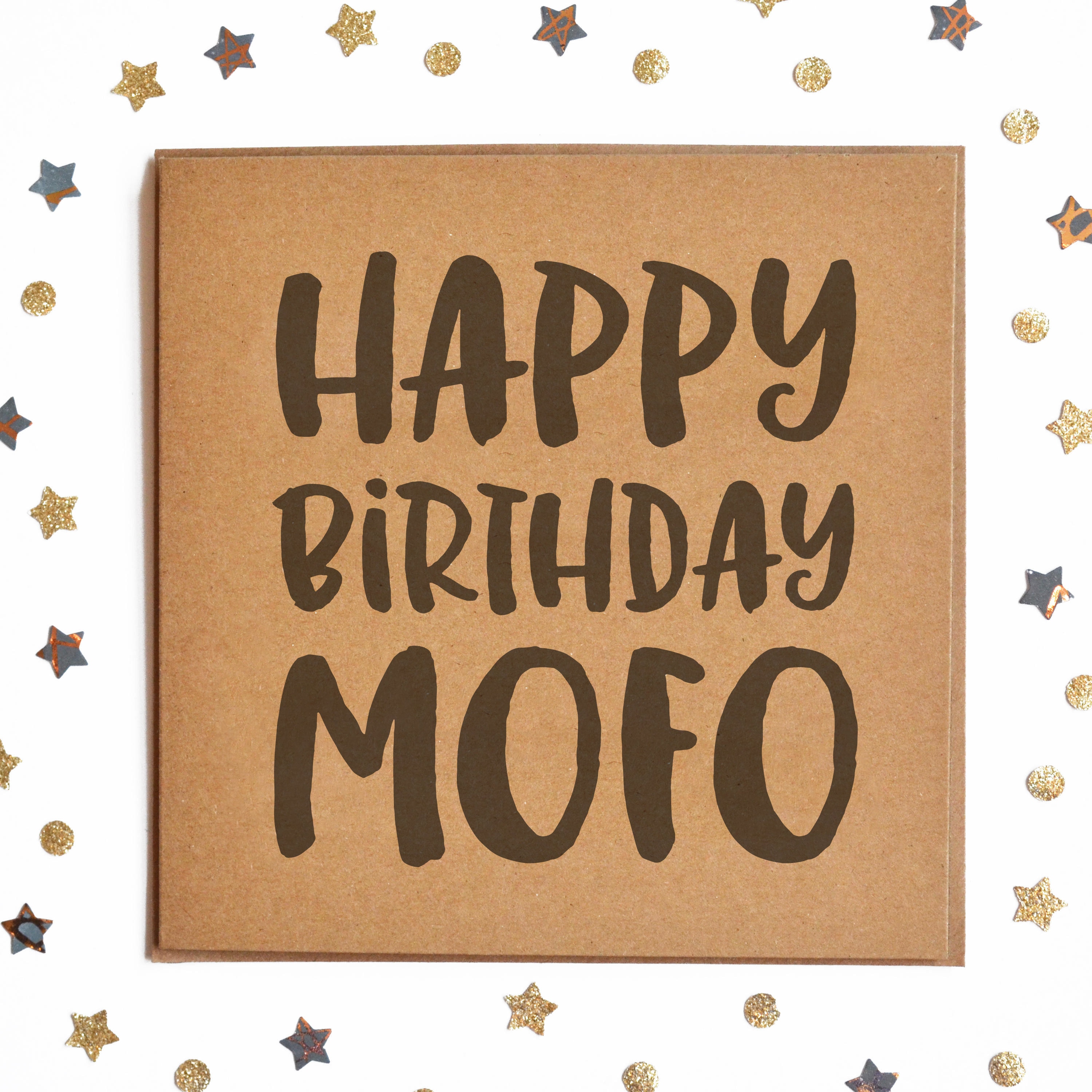 Happy Birthday Mofo Card Funny Birthday Card Rustic Birthday - Etsy 日本