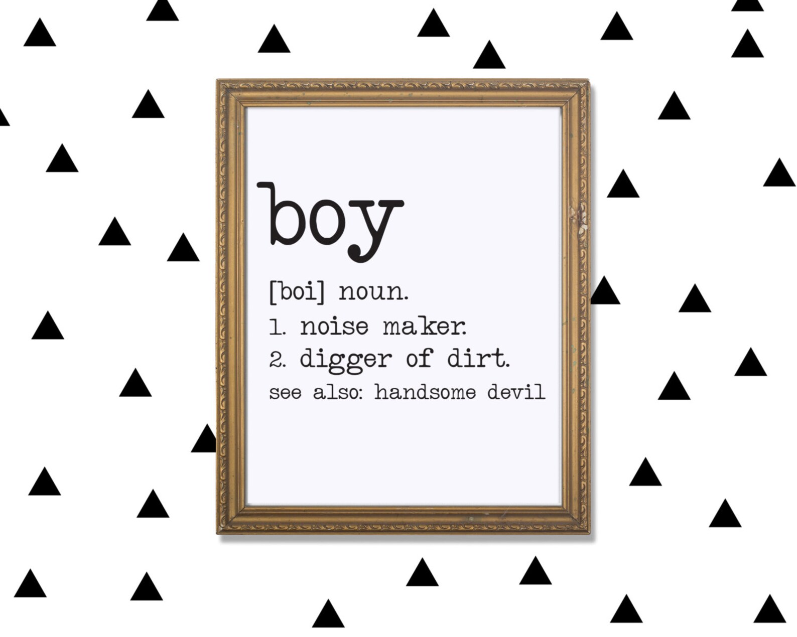 Boy Definition, Nursery or Playroom Printable - INSTANT DOWNLOAD, 8x10 ...