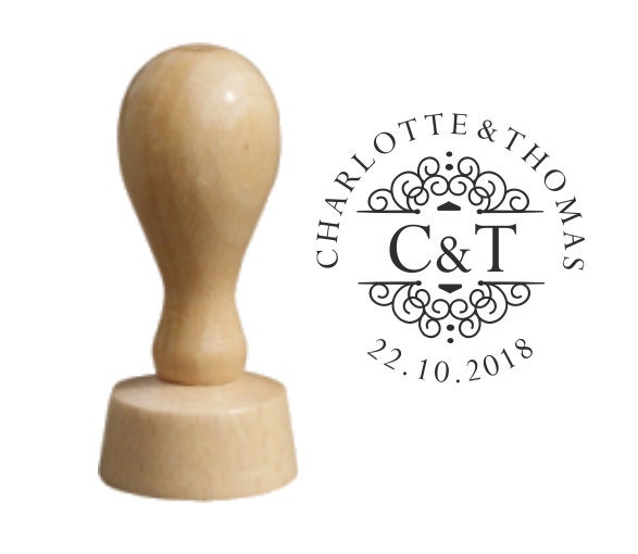 CUSTOM Wedding / Save the Date Stamp / Personalised Rubber - Etsy