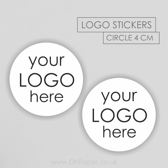 LOGO or TEXT Stickers / Custom Labels / Personalised Stickers | Etsy