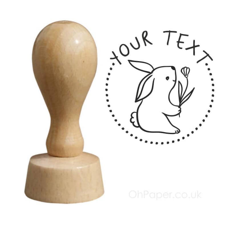 Bunny Rubber Stamp - Etsy