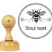 Personalized BEE Stamp - Ex Libris Stamp - Stamp for Beekeeper - Honey ...