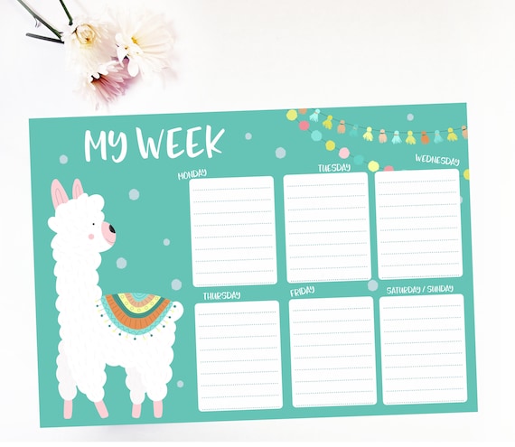 Paper & Party Supplies Paper Calendars & Planners Printable LLAMA ...