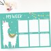 Weekly LLAMA Planner / Printable Weekly to Do List / Weekly Organizer ...