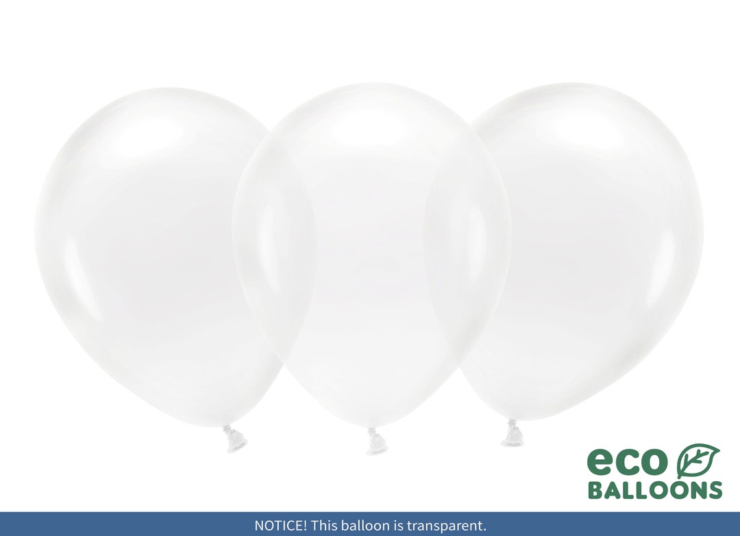 ECO BIODEGRADABLE Balloons TRANSPARENT / Crystal Clear / Earth-friendly ...