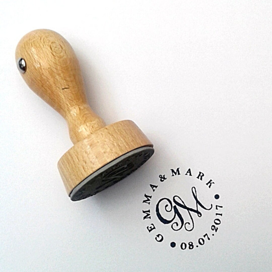 CUSTOM Wedding / Save the Date Stamp / Personalised Rubber Stamp / Name ...