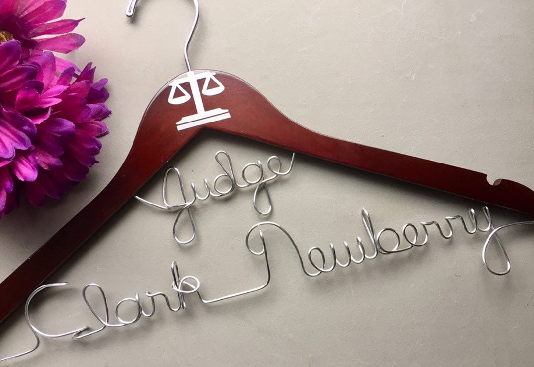 Personalized Judge Hanger, Newly Appointed Judge, Judge Gift Judicial ...