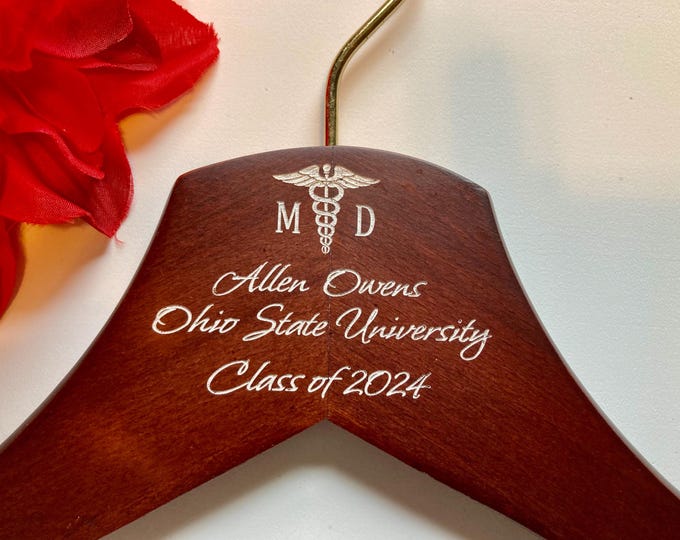 White Coat Hanger, Gift for Medical Student, 1st White Coat Hanger ...