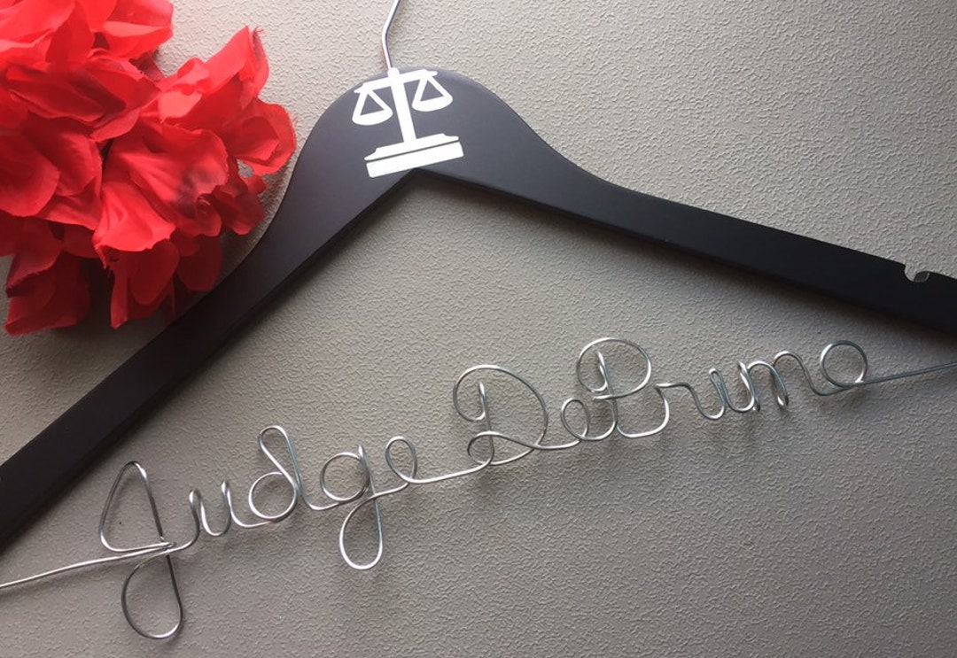 Personalized Judge Hanger, Newly Appointed Judge, Judge Gift - Judicial ...