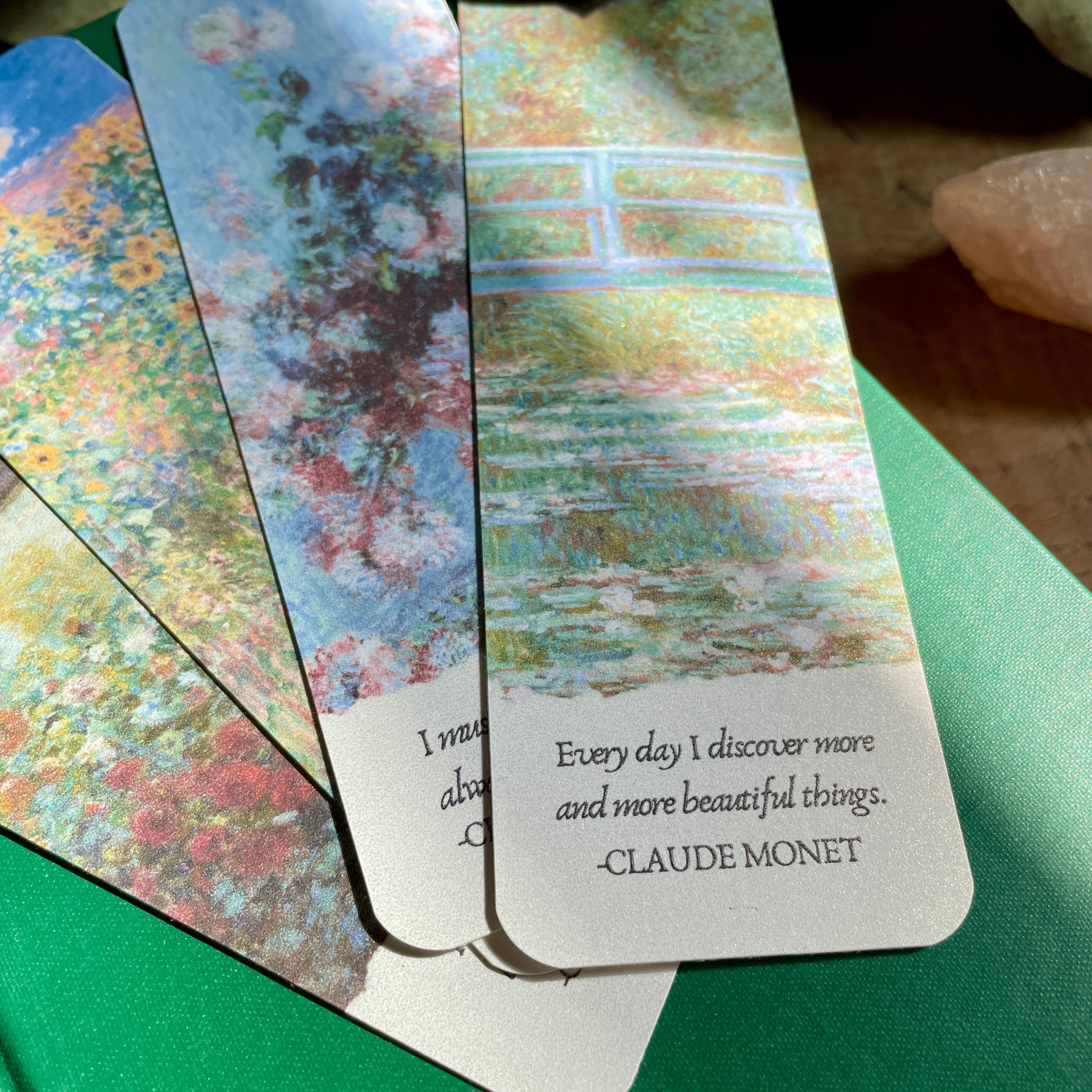 Claude Monet Bookmarks, Famous Artwork Bookmark Gifts, Art Bookmarks ...
