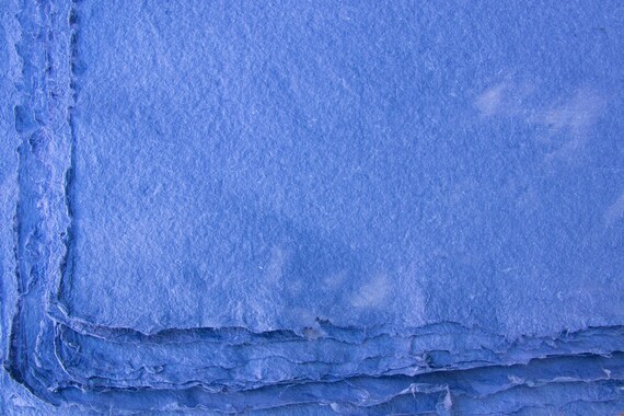 Handmade Blue Paper