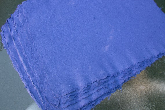 Handmade Blue Paper