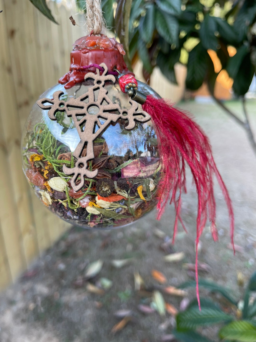Witches Spell Ball/ New Home Blessing Gift/ Altar Shrine Cleanse Tool ...