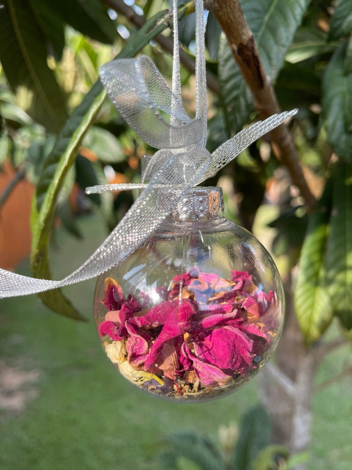 Love Spell Orb: Rose & Crystal Blessing Ball - Cottagecore Home Decor ...