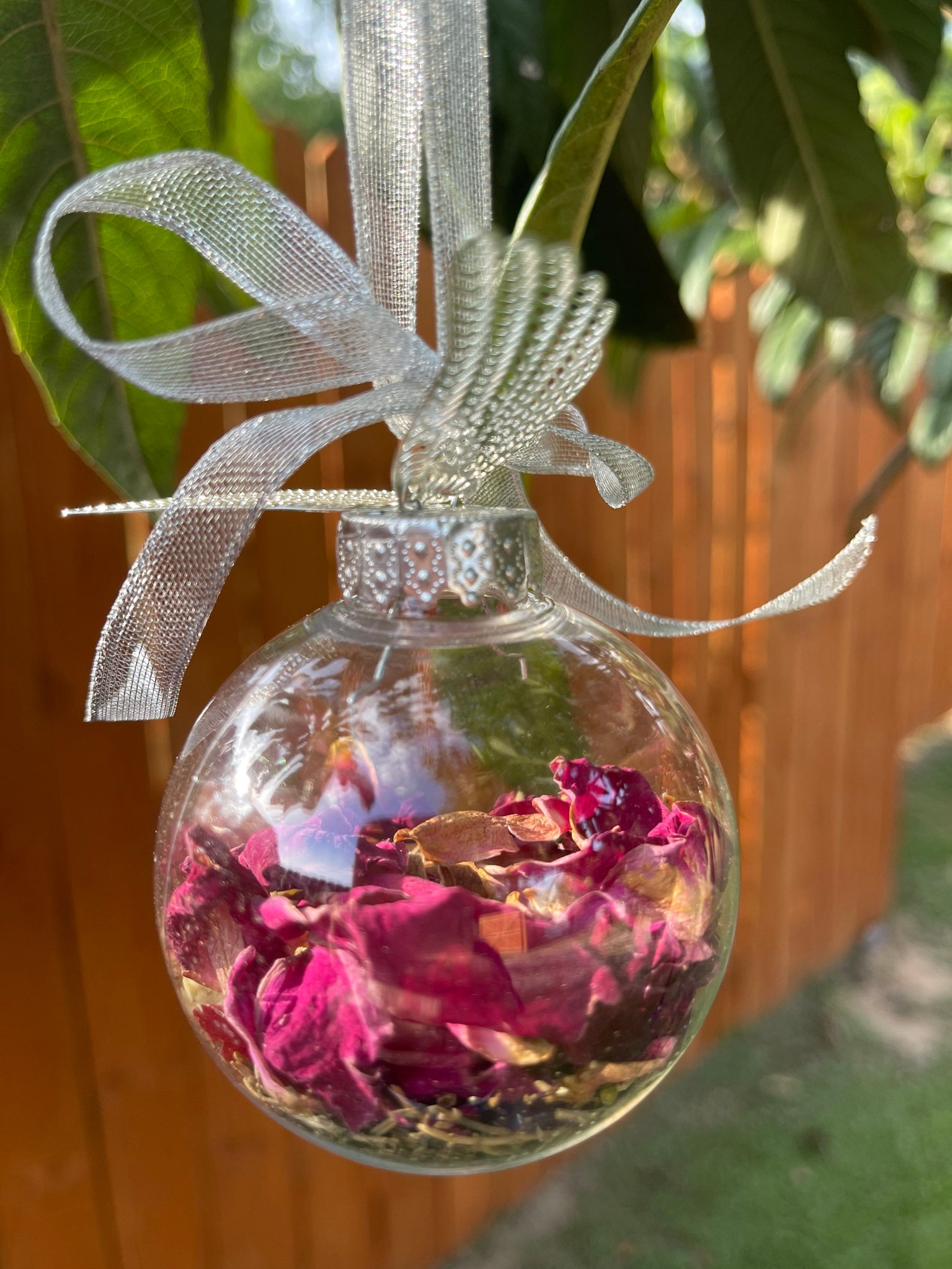 Love Spell Orb: Rose & Crystal Blessing Ball - Cottagecore Home Decor ...