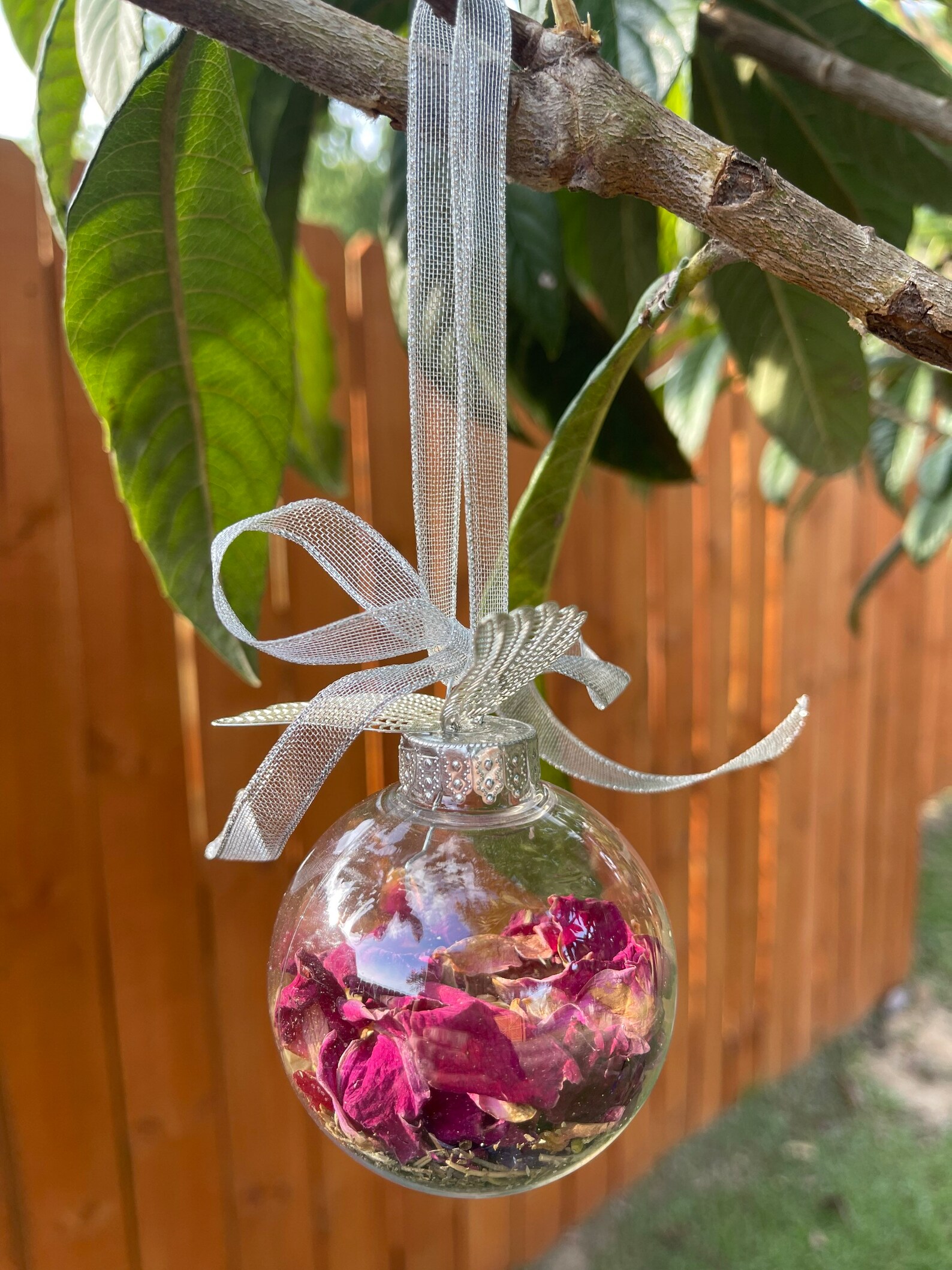Love Spell Orb: Rose & Crystal Blessing Ball - Cottagecore Home Decor ...