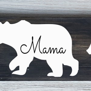 Hand Painted Personalized Mama Bear Sign, Mama Bear Sign With Cub Names ...