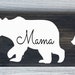 Hand Painted Personalized Mama Bear Sign, Mama Bear Sign With Cub Names ...