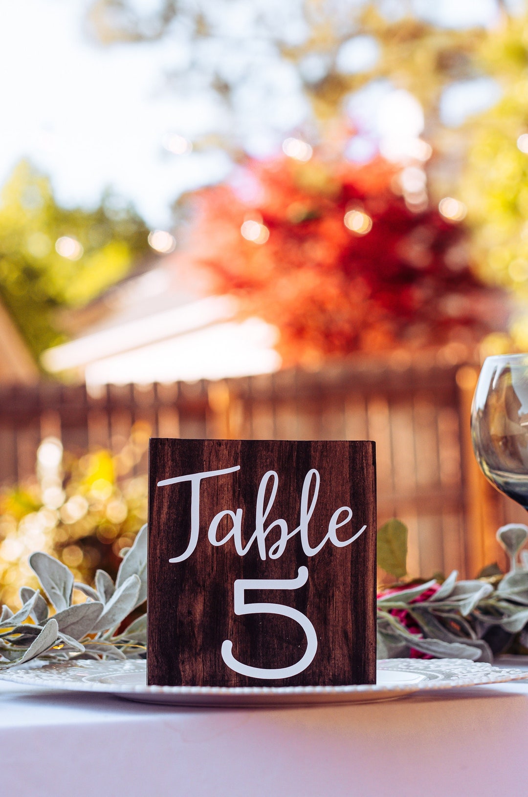 Rustic Wooden Wedding Table Numbers, Rustic Wood Table Number ...