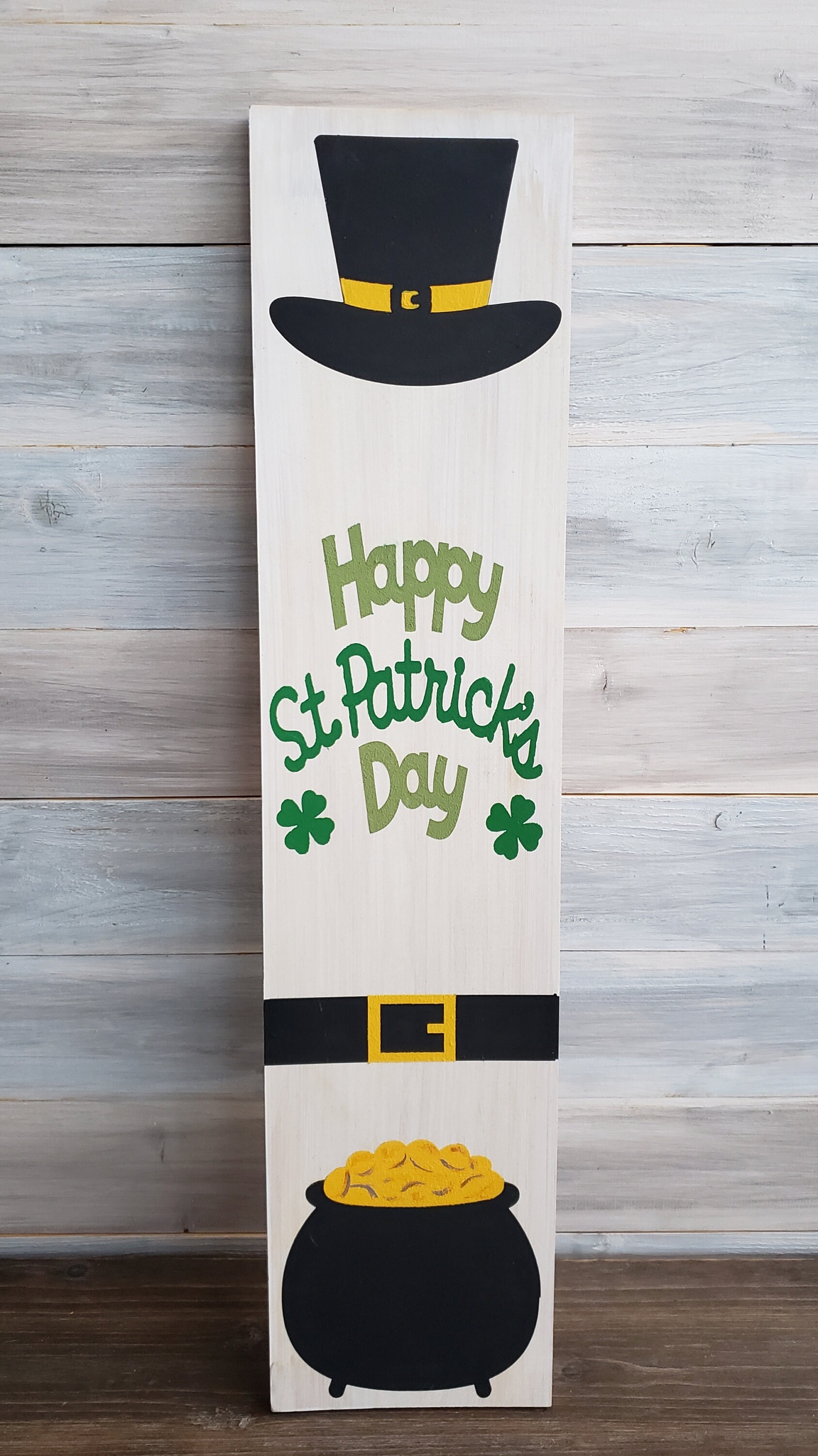 Hand Painted St. Patrick's Day Porch Sign St. Patty's | Etsy