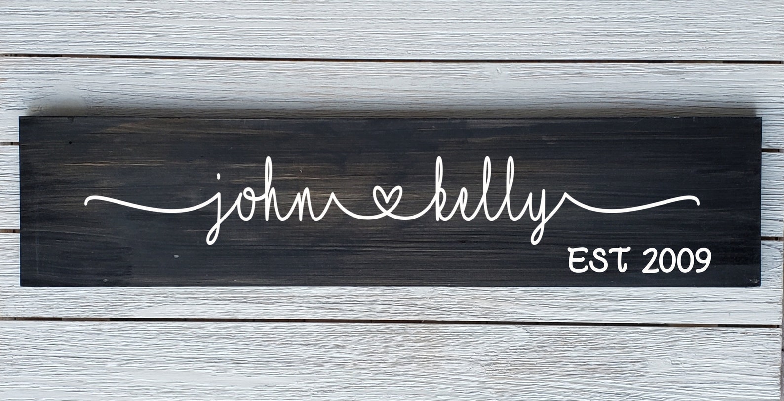 Personalized Couple Sign Custom Stained Wood Couple Sign - Etsy